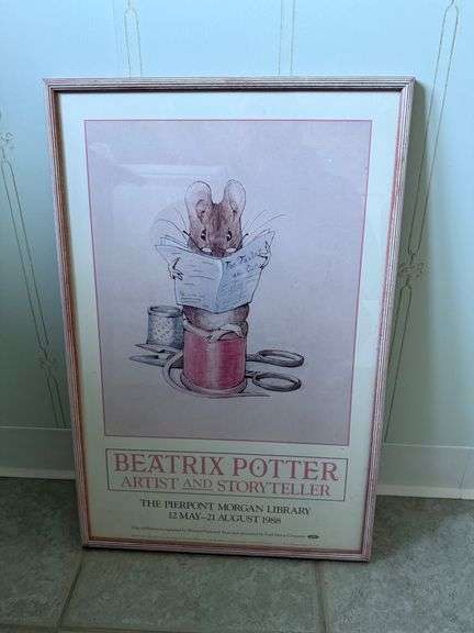 Beatrix Potter 1988 Exhibition Poster - Auction Ohio