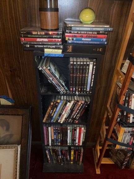 DVDs and Stand - Auction Ohio