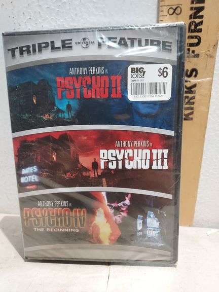 Triple Feature Set Psycho 2, 3, & 4 Sealed In Plastic - Auction Ohio