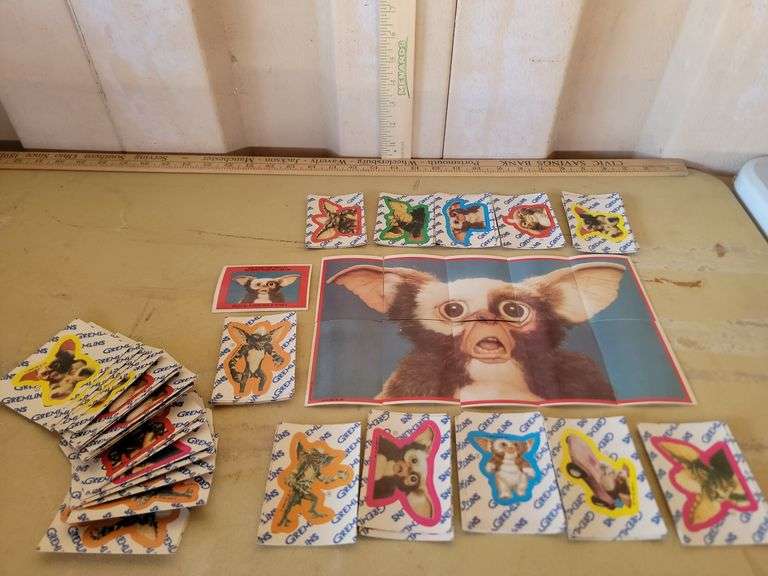 1984 Topps Chewing Gum Warner Bros Gremlins Stickers 6 Complete Puzzles ...