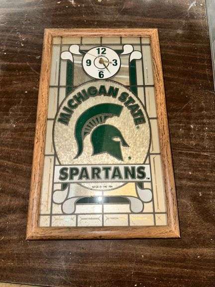 Michigan State Spartans Wall Clock - Auction Ohio