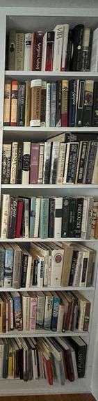 Large Bookshelf Library Collection left slots - Auction Ohio