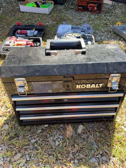 Black Metal Kobalt Toolbox - Auction Ohio