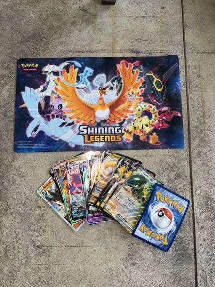 Pokémon Desk Mat and Large Pokémon Trading Cards - Auction Ohio