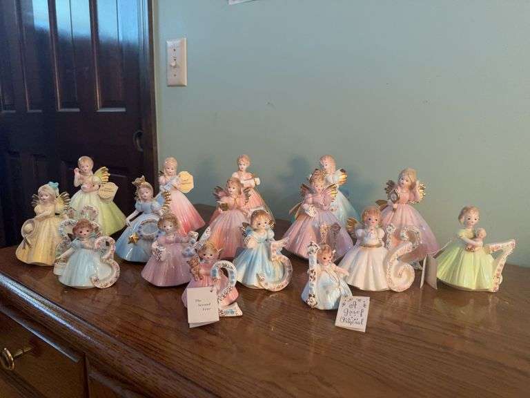 Josef Originals First to Sixteenth Year Angel Figurines - Auction Ohio