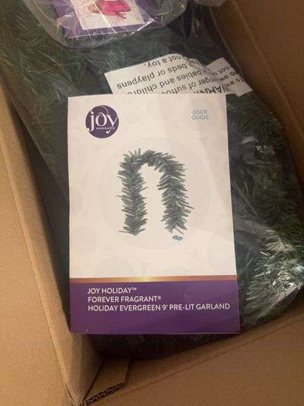 New In Package: Joy Holiday Forever Fragrant, Holiday Evergreen 9’ Pre ...
