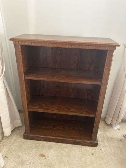 Three-Shelf Sauder Style Bookcase with Molded Trim Detail - Auction Ohio