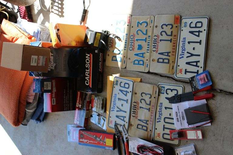 License Plates & Tools - Auction Ohio