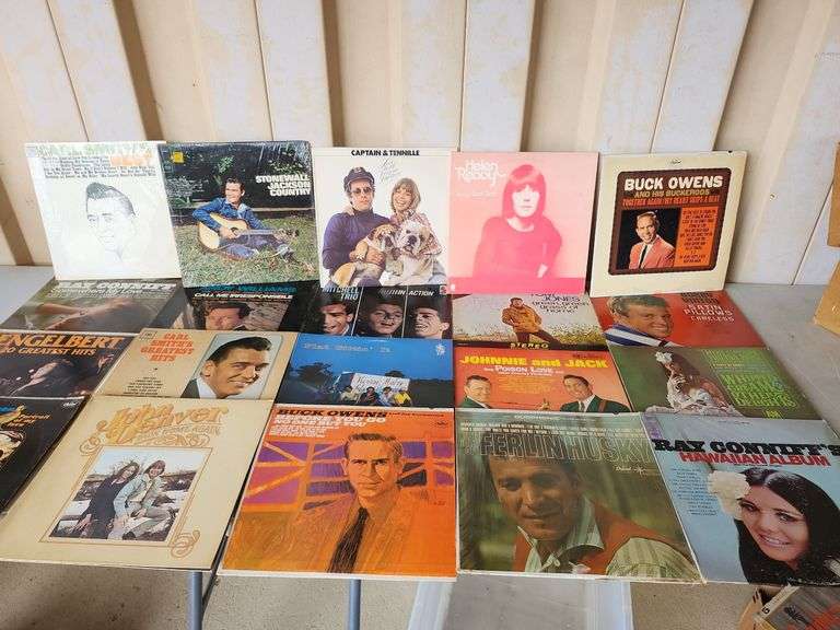 20 Records 33's, Buck Owens, Carl Smith, Ray Conniff, John Denver, Andy ...