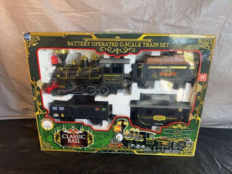 Classic Rail Battery Operated G-Scale Train Set - Auction Ohio
