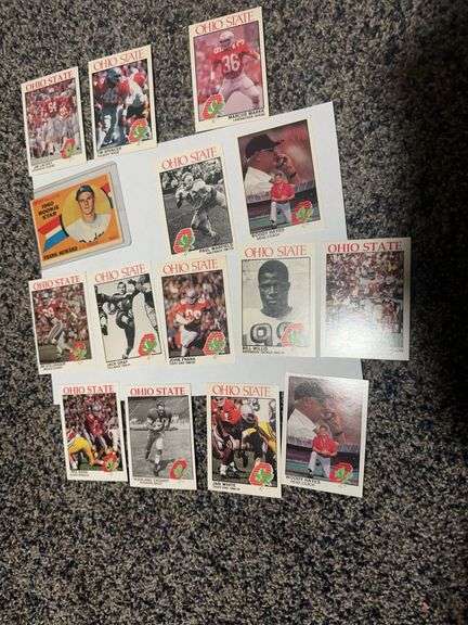 Grouping of Ohio State football cards. - Auction Ohio