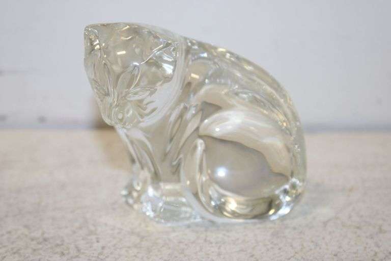 Waterford Crystal Cat Figure - Auction Ohio