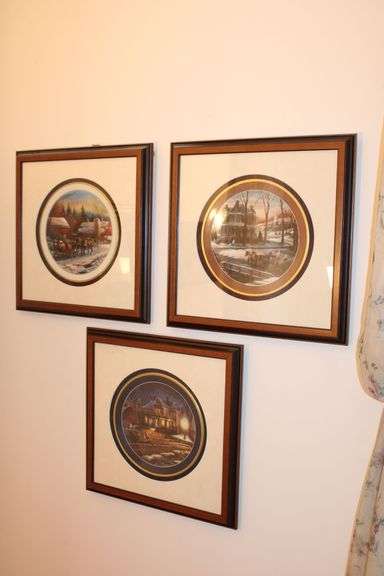 Terry Redlin Landscape Plates - Auction Ohio
