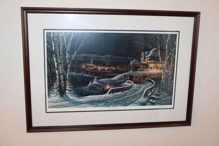 Terry Redlin " Family Traditions" Landscape Print - Auction Ohio
