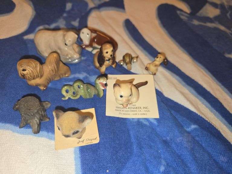 Miniature animal pieces - Auction Ohio