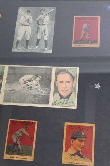 FRAMED CRACKER JACK BALL PLAYERS EPHEMERA. - Auction Ohio