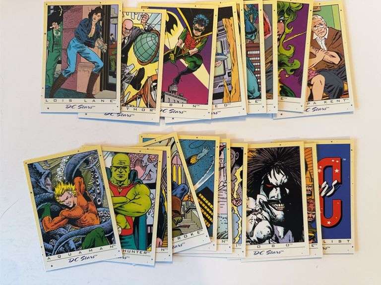 A lot of 20 1994 sky box DC star comic cards - Auction Ohio