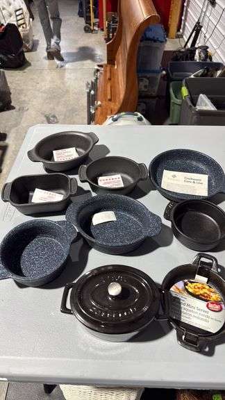 Set of 8 Cast Iron Mini Serving Dishes by Lodge and Other Brands ...