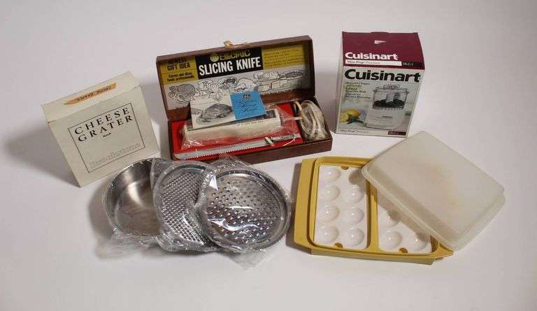 CUISINART MINI PREP PROCESSOR, BROOKSTONE CHEESE GRATER, GENERAL ...