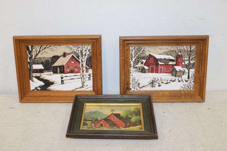 Barn Scene Prints - Auction Ohio