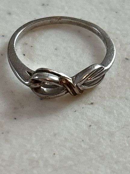 Sterling Silver Knot-Design Ring, Size 7.5 - Auction Ohio