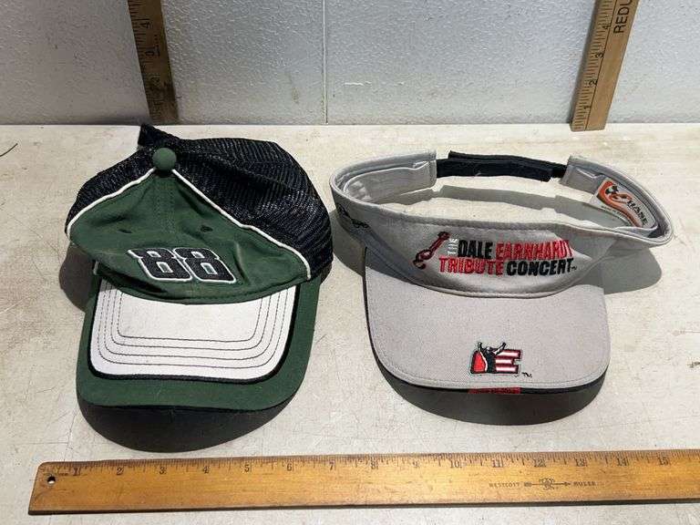 Dale Earnhardt Visor & Dale Jr. Hat - Auction Ohio
