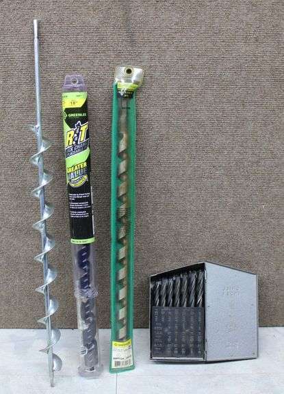 Drill Bits with Greenlee Auger Bits, Quick-Change Bit, and Drill Index ...