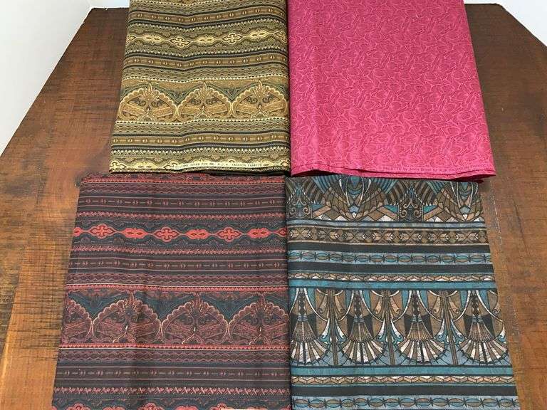 Vintage Jinny Beyer Print Fabrics - 6 Yards Total - Auction Ohio