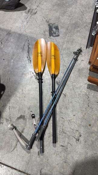 Werner Kayak Paddles and Skiing Poles Set - Auction Ohio