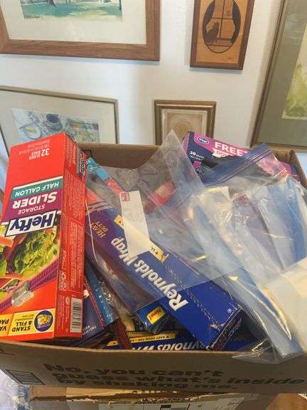 Food Storage Supplies Including Reynolds Wrap and Hefty Slider Bags ...