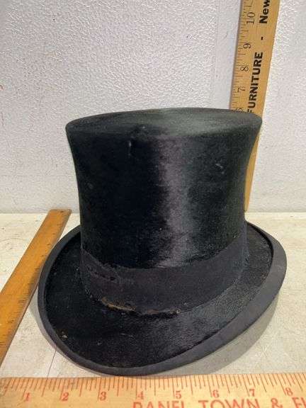 Antique Dyer Bros Silk Hat, Minor Damage - Auction Ohio