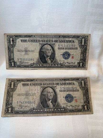Rare 1935 a silver certificate – experimental paper - Auction Ohio