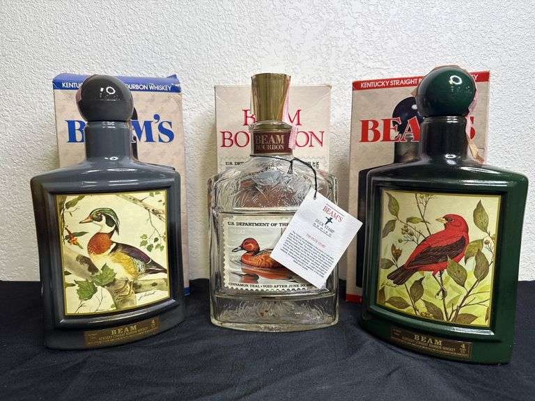 Beam’s Collector’s Edition Decanters – Volume XIX & Duck Stamp Bottle ...