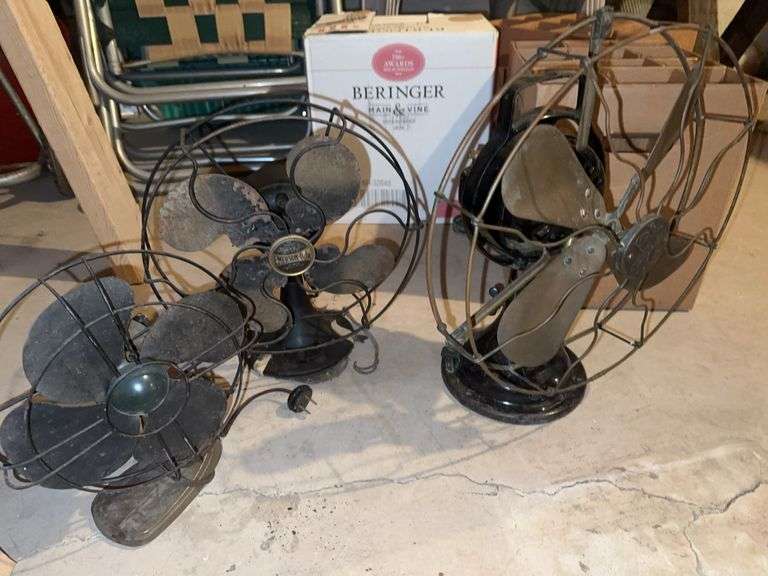 Three vintage/antique fans - Auction Ohio