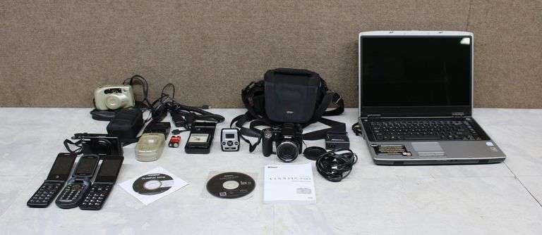Electronics Including Gateway MX6131 Laptop, Cameras, and Accessories ...