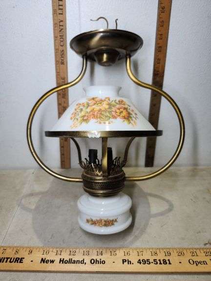 Vintage Union Made Electric Ceiling Light 12.5"X9.25"X14.5" - Auction Ohio
