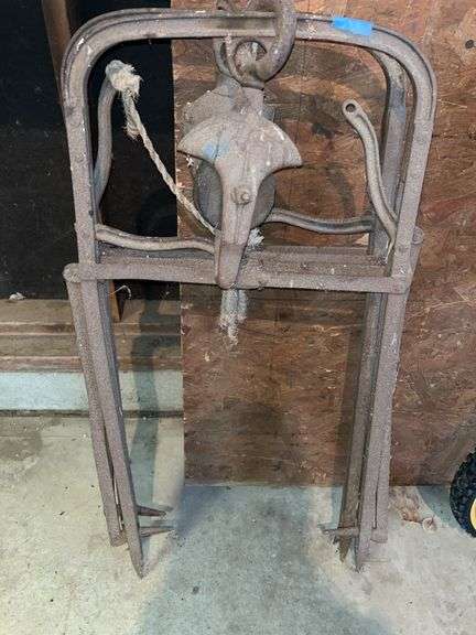 Pair of Antique Cast Hay Trolleys - Auction Ohio