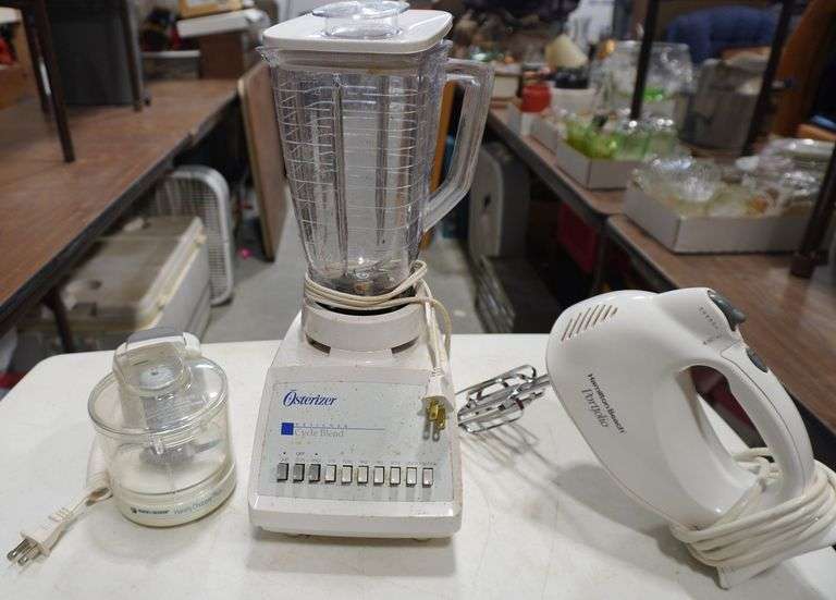 Osterizer Designer Cycle Blend Blender w/ Handy Chopper Plus & Hamilton ...