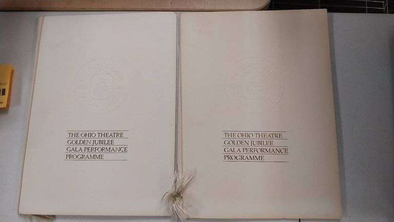 The Ohio Theatre Golden Jubilee Gala Performance Programs, 1928-1978 ...
