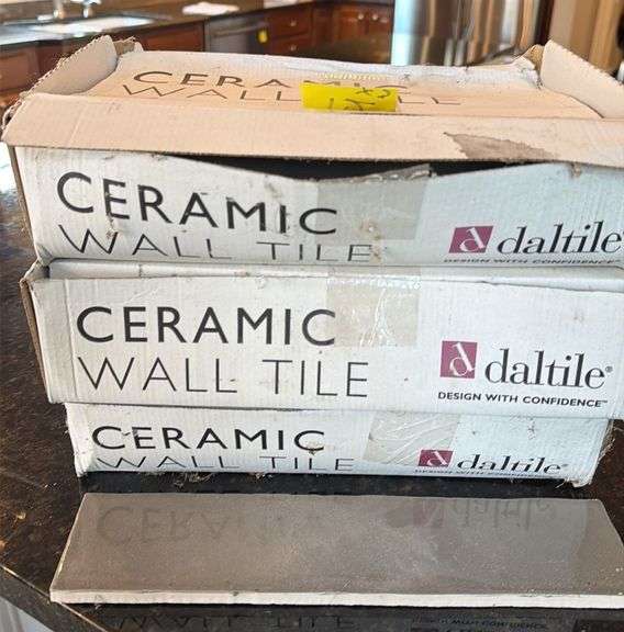 Daltile Ceramic Wall Tile with Grout - 2 Full Boxes Plus 1 Half Box ...