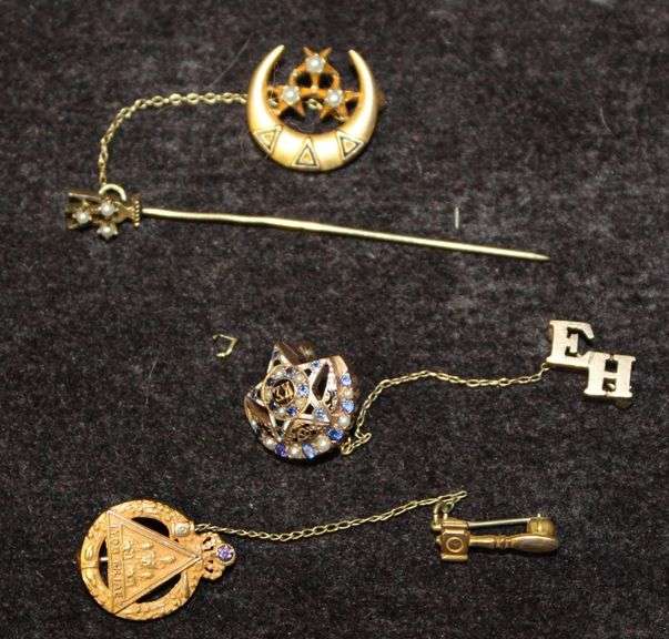 10K Gold Tri Delta Sorority Pins - Auction Ohio
