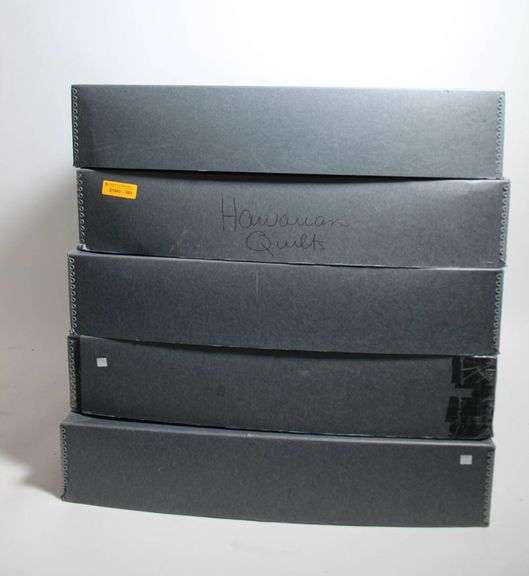 FIVE ARCHIVAL QUILT BOXES. - Auction Ohio