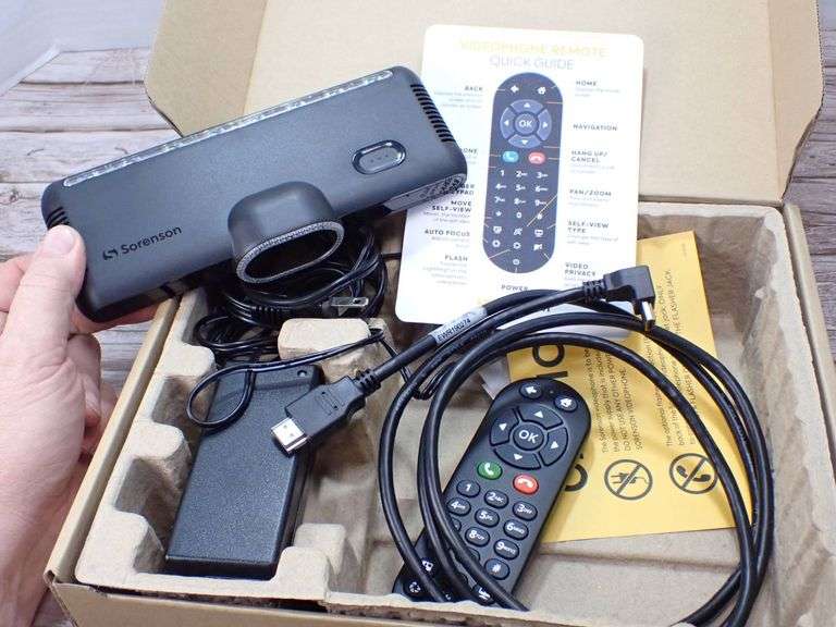 Sorenson Videophone VP with Remote and Cables - Auction Ohio