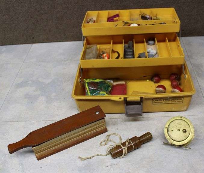 Vintage Old Pal Tackle Box With Contents and Additional Accessories ...