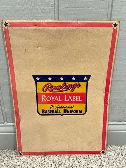 Vintage Midcentury Rawlings "Royal Label" professional baseball uniform ...