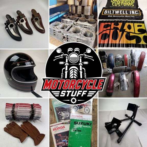 MOTORCYCLE PARTS, APPAREL, MAGAZINES, HELMETS, VINTAGE STUFF! - Auction ...