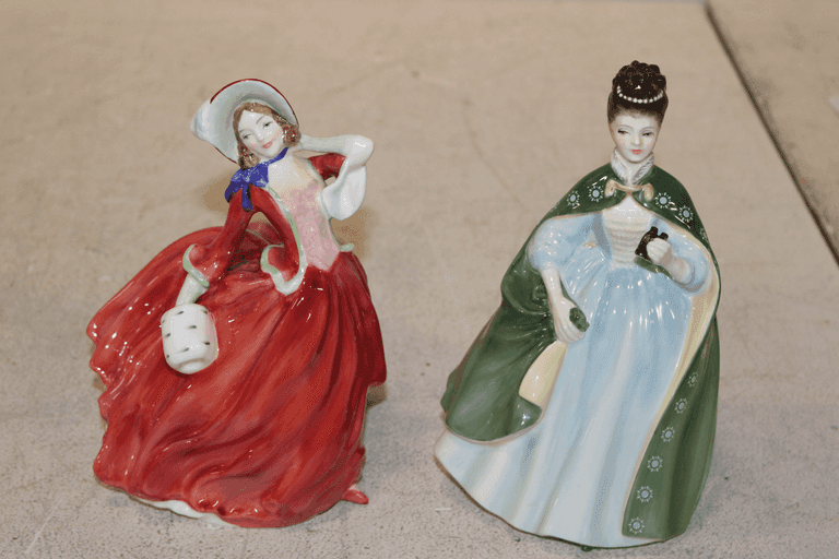 Beautiful Royal Doulton Figurines, Mink Coat, Sterling Silver, China ...