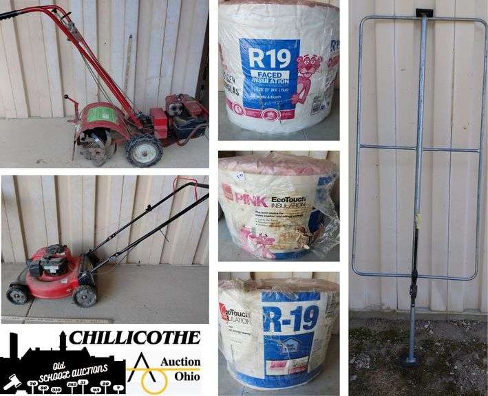 CHILLICOTHE: Owens Corning Pink R-19 Faced Insulation, Rototiller ...