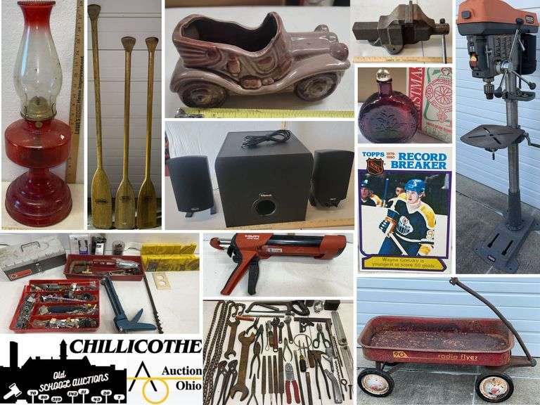 CHILLICOTHE: Rigid Drill Press, Tools, Hilti HDM 500, Topps NHL Wayne ...