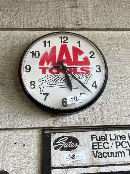 Mac Tools Wall Clock - Apexx Auctions